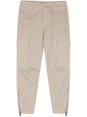 DONDUP Eve Cropped Cargo Trousers - Neutrals