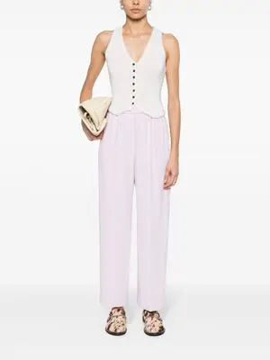 Peserico Crepe Wide-leg Trousers