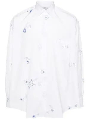 Vetements Graphic-print Cotton Shirt