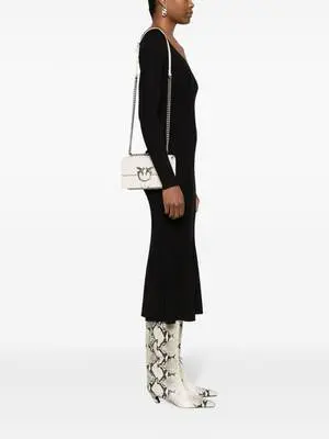 Pinko Mini Love Cross Body Bag - Neutrals