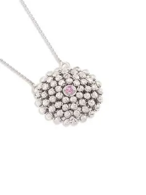 OFFICINA BERNARDI 18kt White Gold Mimosa Sapphire Necklace - Silver