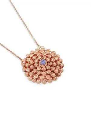 OFFICINA BERNARDI 18kt Rose Gold Mimosa Sapphire Necklace - Pink