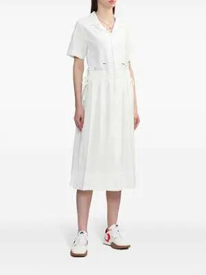 MARINE SERRE Embroidered Cotton Midi Dress