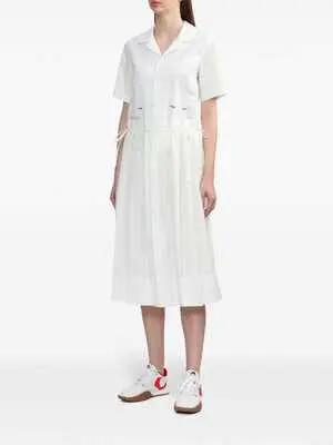 MARINE SERRE Embroidered Cotton Midi Dress