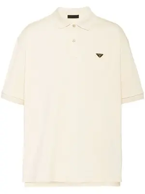 Prada Triangle-logo Cotton Polo Shirt