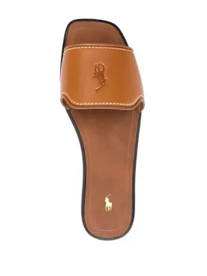 Polo Ralph Lauren Logo-debossed Leather Sandals