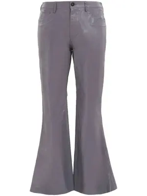 Marni Flared Leather Trousers