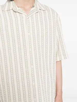Off-White Arrows-print Striped Shirt - Neutrals
