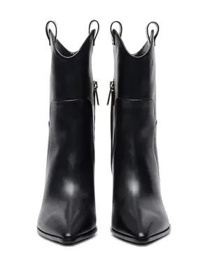 Santoni Leather Ankle Boots