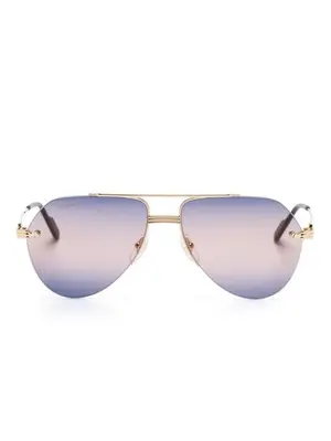 CARTIER Première Pilot Sunglasses - Gold