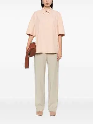 JIL SANDER Tonal Stitching Cotton Shirt