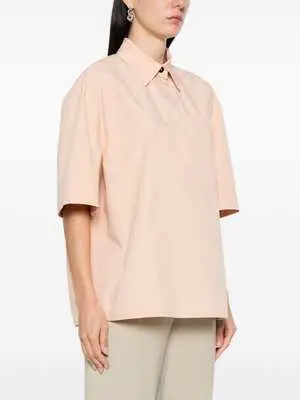 JIL SANDER Tonal Stitching Cotton Shirt