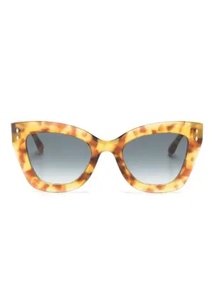 Isabel Marant Louny Tortoiseshell Sunglasses - Yellow