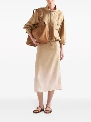 Prada Triangle-logo Silk Jacket
