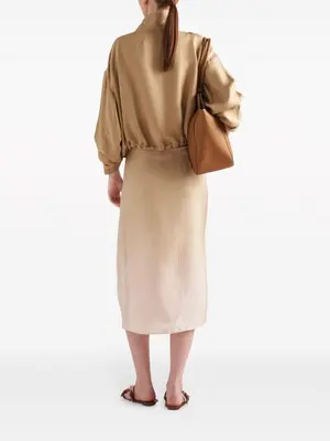 Prada Triangle-logo Silk Jacket