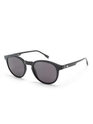 Lacoste Logo-engraved Round-frame Sunglasses