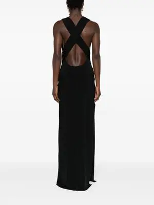TOM FORD Plunging-neck Sleeveless Gown - Black