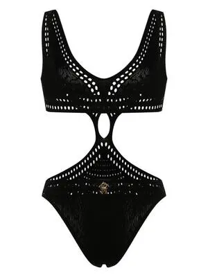 Roberto Cavalli Cut-out Openwork Swimsuit
