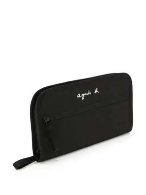 AGNÈS B. Logo-embroidered Ripstop Wallet