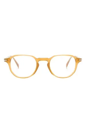 DB EYEWEAR BY DAVID BECKHAM Round-frame Glasses - Brown