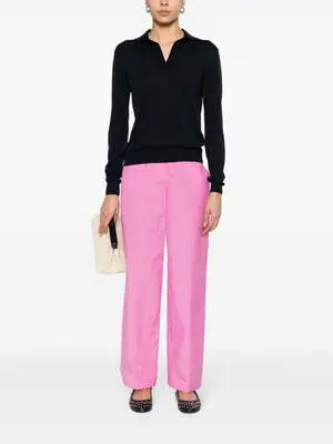 Peserico Pressed-crease Straight Trousers