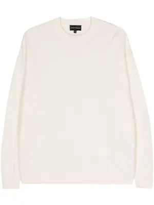 Emporio Armani Logo-jacquard Cotton Jumper