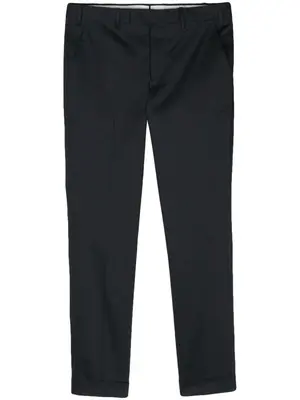 PT TORINO Mid-rise Tapered Trousers - Blue