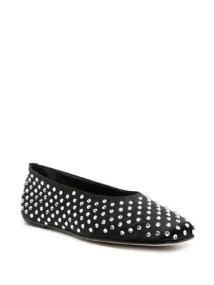 Magda Butrym Crystal-embellished Ballerina Flats - Black