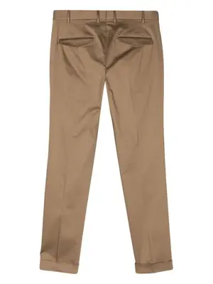 PT TORINO Mid-rise Tapered Trousers - Neutrals