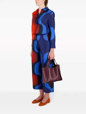 PAULA Sonia Wave-print Silk Trousers