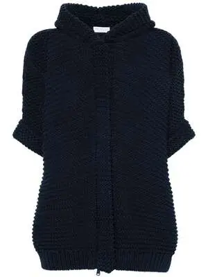 Brunello Cucinelli Chunky-knit Hooded Cardigan