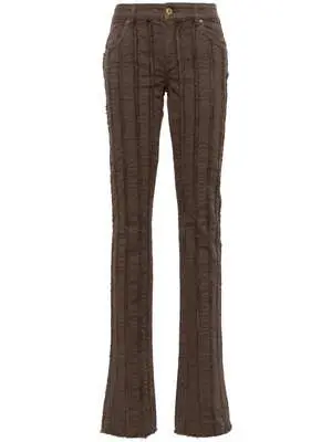 Blumarine Striped Straight-leg Trousers
