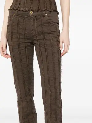Blumarine Striped Straight-leg Trousers