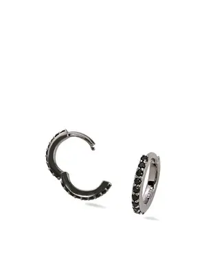 LARK & BERRY 14kt Gold Diamond Hoop Earring