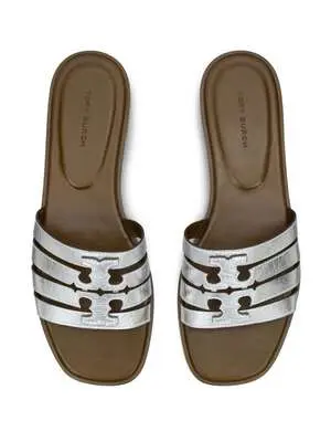 Tory Burch Ines Cut-out Leather Slides