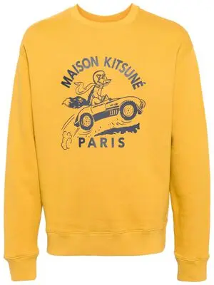 Maison Kitsune Textured Sweatshirts Hoodies For Men