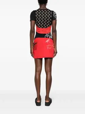 MARINE SERRE Regenerated Graphic T-shirt Mini Dress