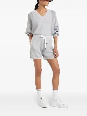 Brunello Cucinelli Metallic-threading Shorts