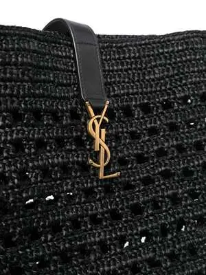 Saint Laurent Woven Raffia Bucket Bag