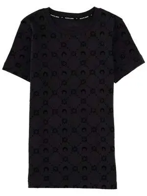 MARINE SERRE Cotton T-Shirt - Black