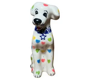 LIDIA'S POLISH POTTERY Dog Figurine - One-color