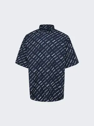 Balenciaga Logo Button Up Shirt