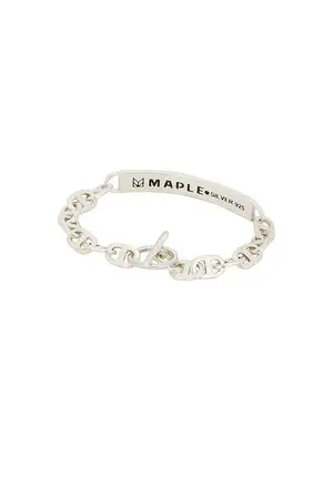 MAPLE Bandana Id Sterling Silver Bracelet