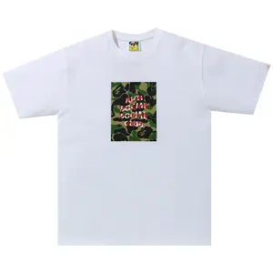 A BATHING APE X Anti Social Social Club Abc Camo Box Tee - White