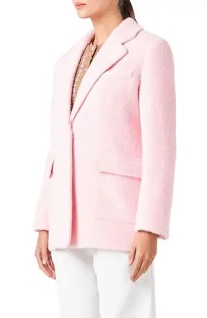 Endless Rose Textured Single-breasted Blazer