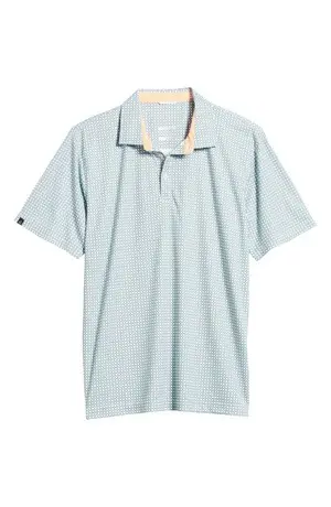 SWANNIES Tanner Geo Print Performance Golf Polo