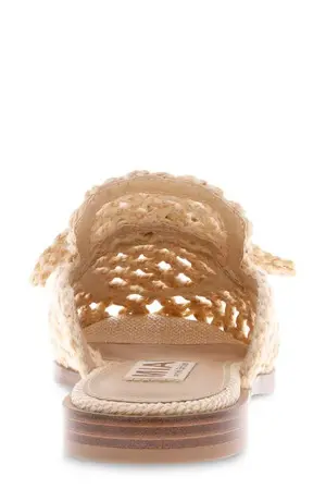 Mia Layce Woven Mule - Natural