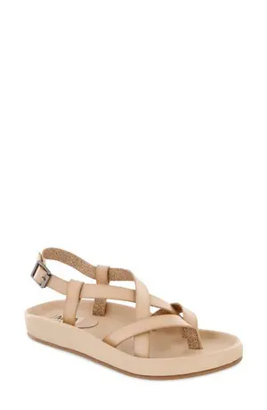 Mia Zurie Slingback Sandal - Beige