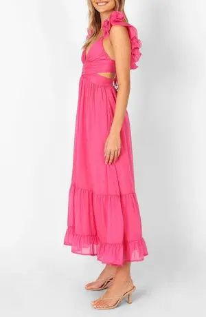 PETAL & PUP Bonito Ruffle Maxi Dress