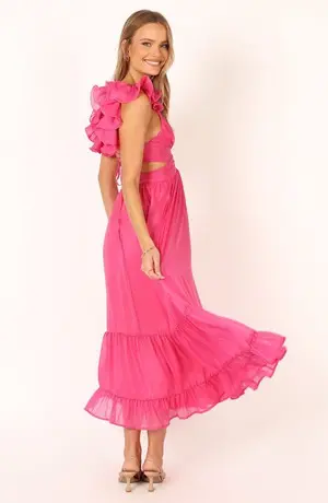 PETAL & PUP Bonito Ruffle Maxi Dress